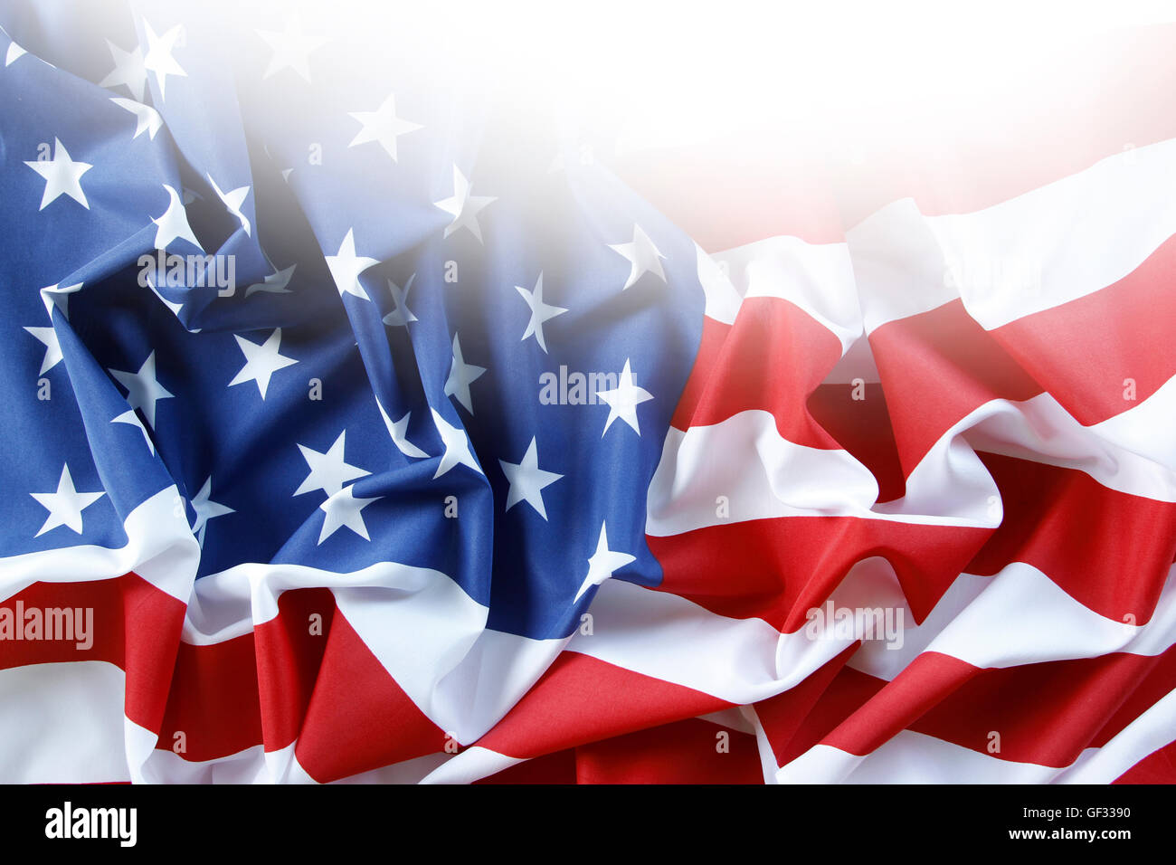 American flag on plain background Stock Photo - Alamy