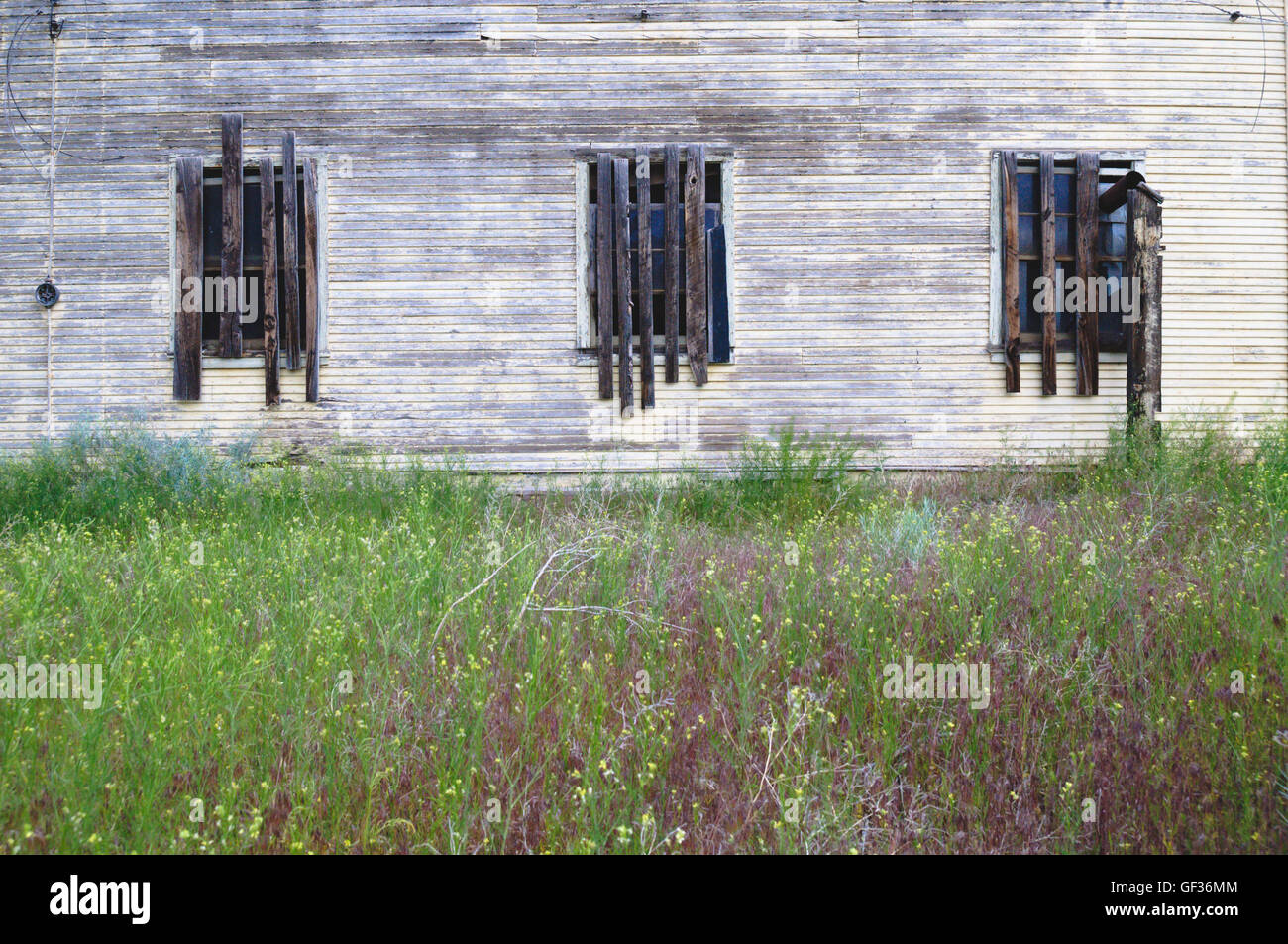 Boarded up windows in Modena, Utah, USA Stock Photo - Alamy