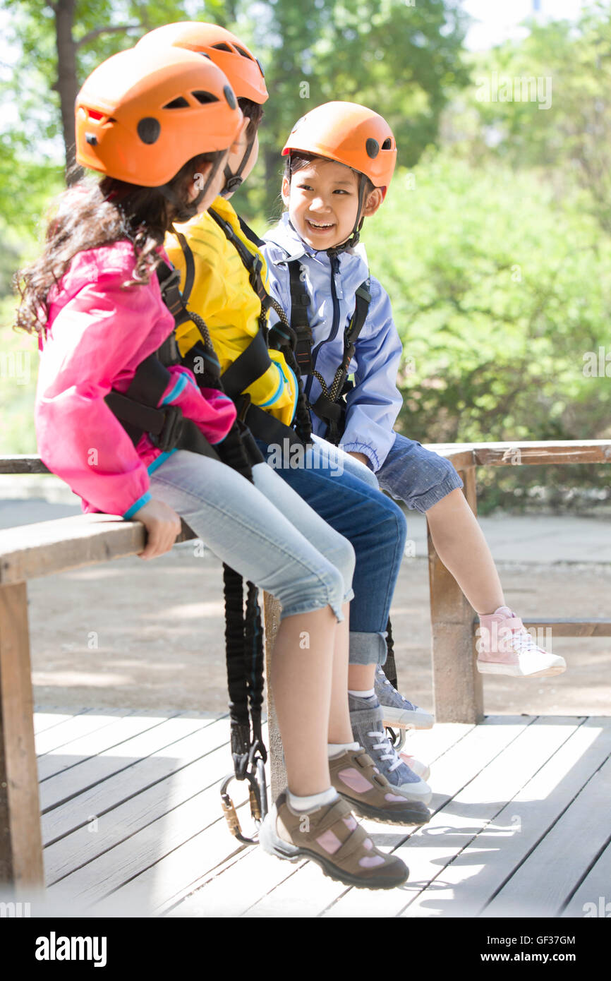Happy Chinese children playing outside Stock Photo - Alamy