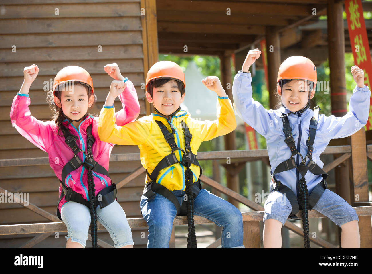 Happy Chinese children playing outside Stock Photo - Alamy
