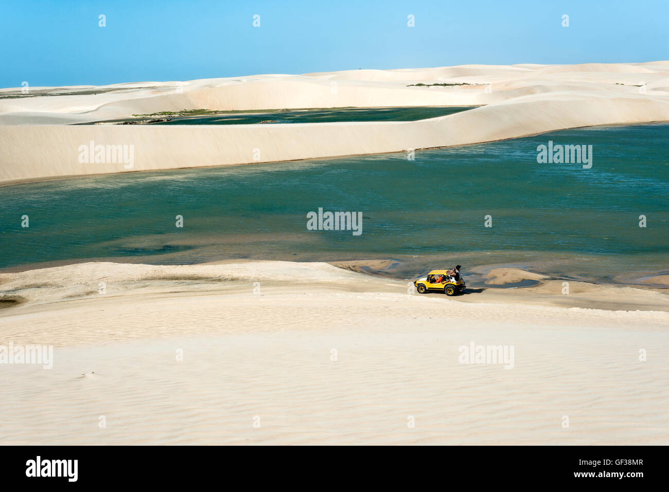 Jericoacoara, Ceara state, Brazil - July 2016: Buggy with tourists ...
