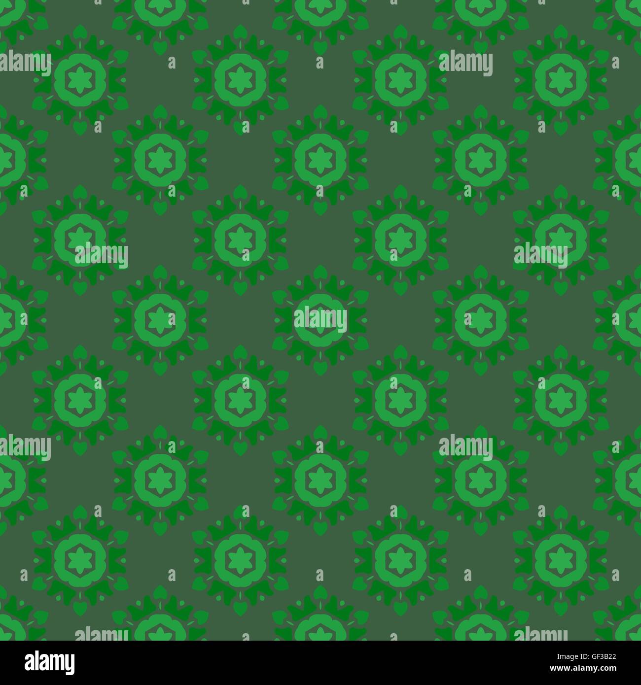 Creative Ornamental Seamless Green Pattern Stock Vector Image & Art - Alamy