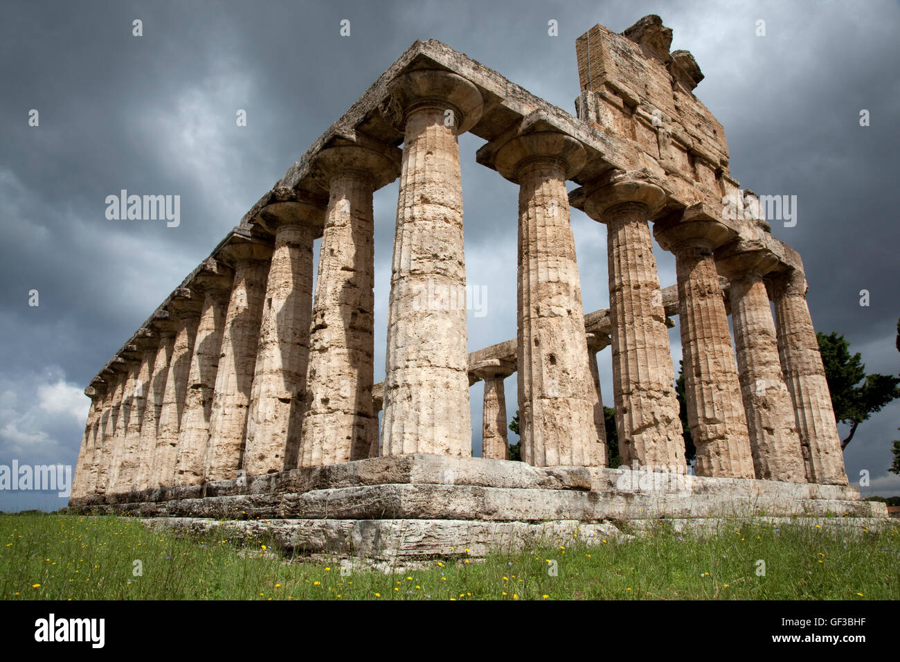 The Ceres temple in Paestum, Italy Stock Photo - Alamy