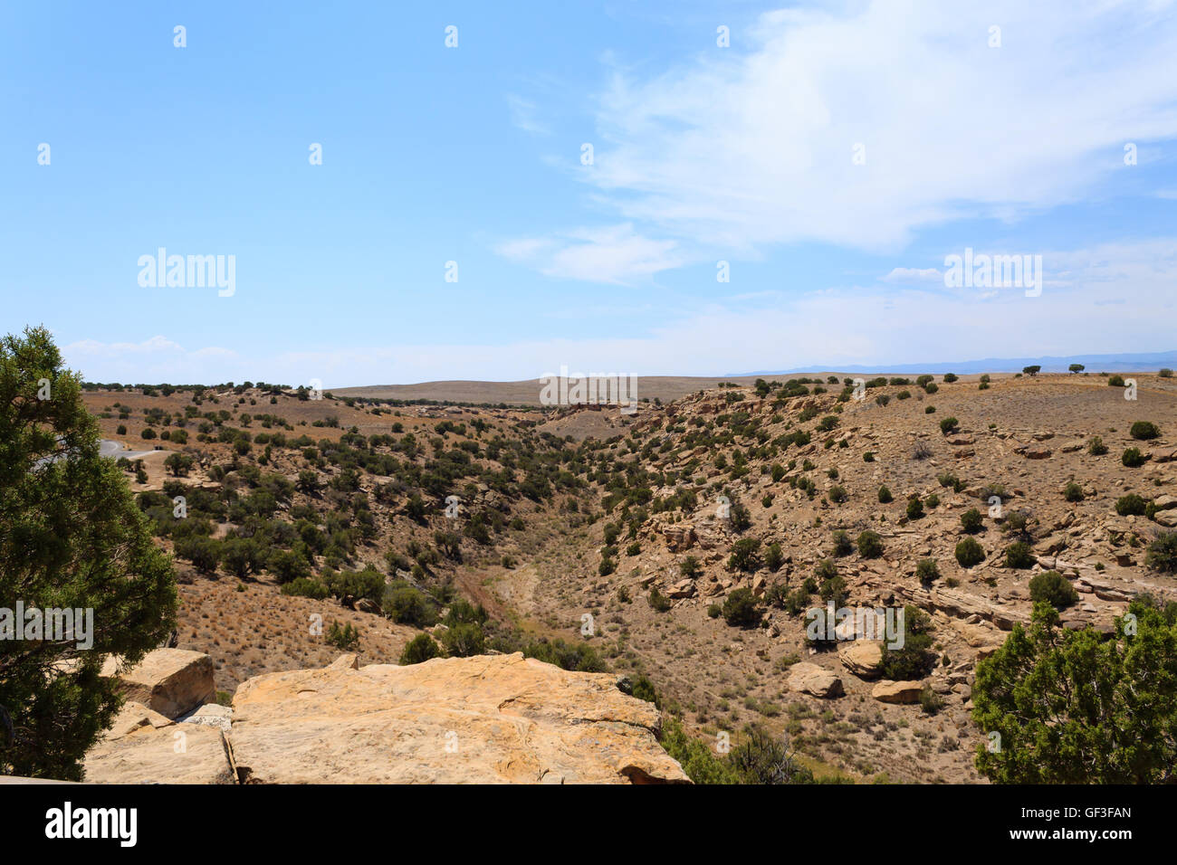 Desert panorama from Colorado. Beautiful landscape from United States ...