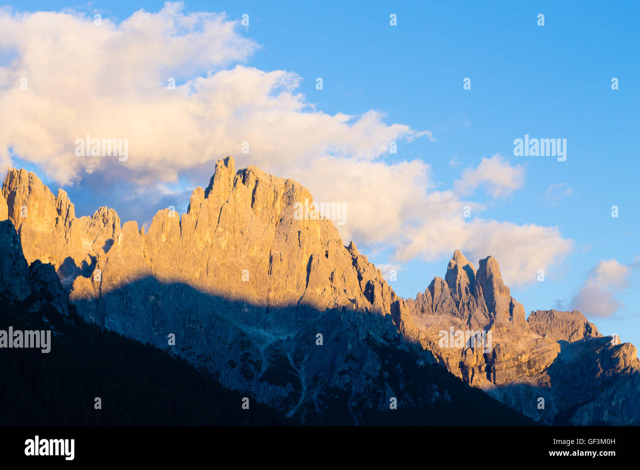 Italian dolomites. Mountain landscape from "San Martino di Castrozza ...