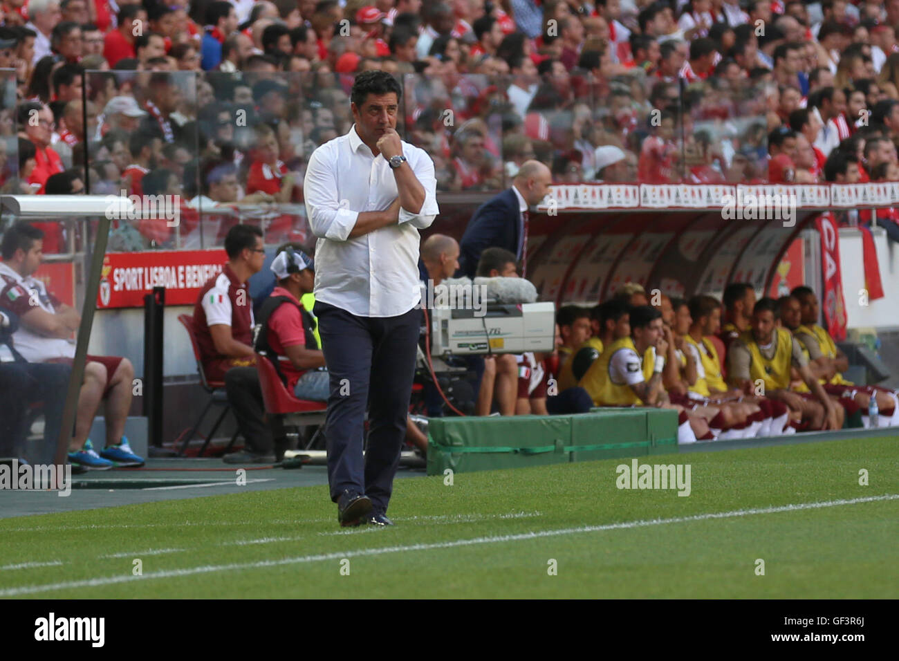Lisbon, Portugal. 27th July, 2016. SL Benfica's head coach Rui Vitoria ...