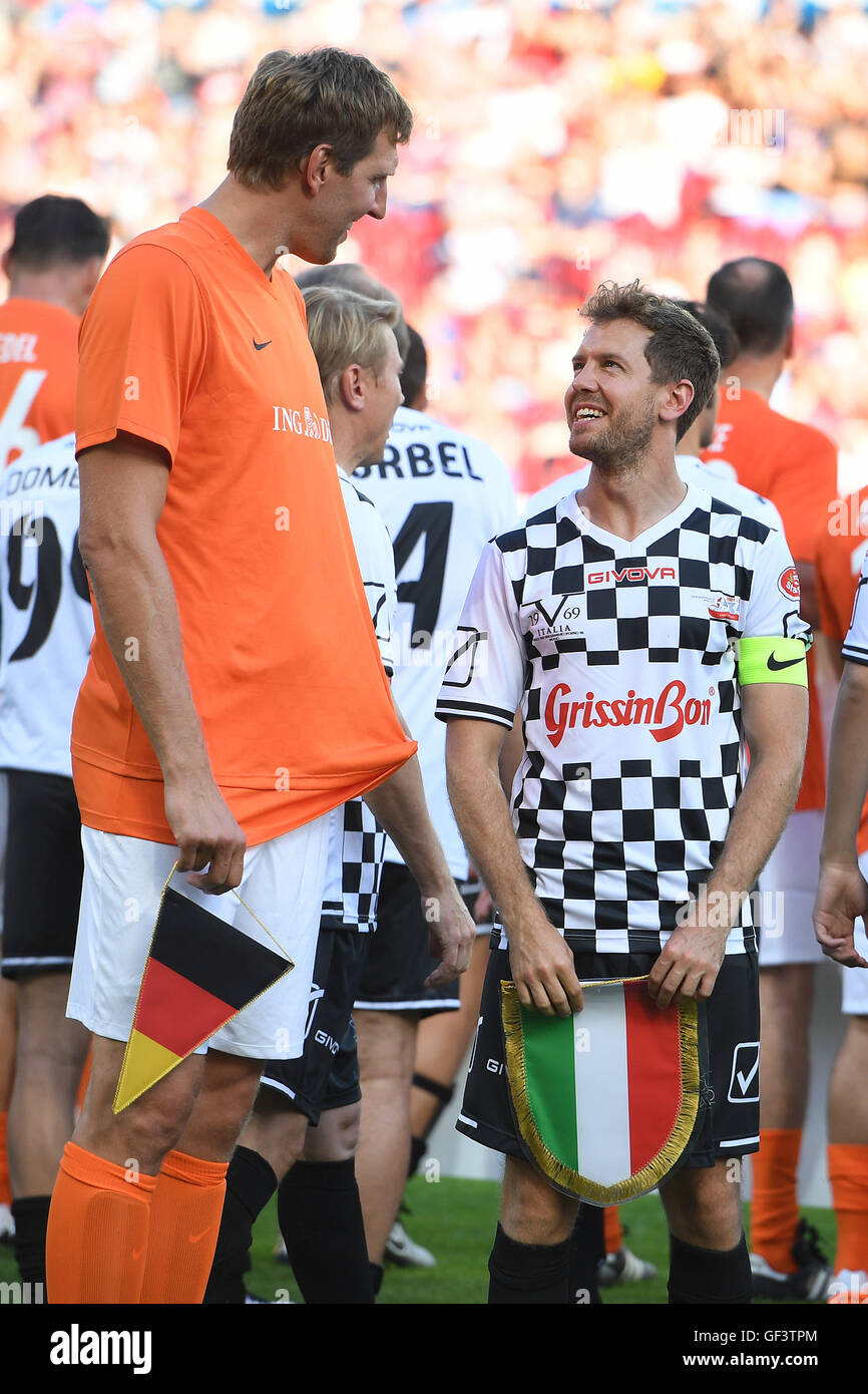 Dirk nowitzki during charity soccer hi-res stock photography and images ...