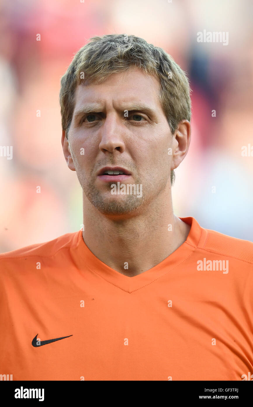Dirk Nowitzki during the charity soccer game "Champions for Charity" in ...