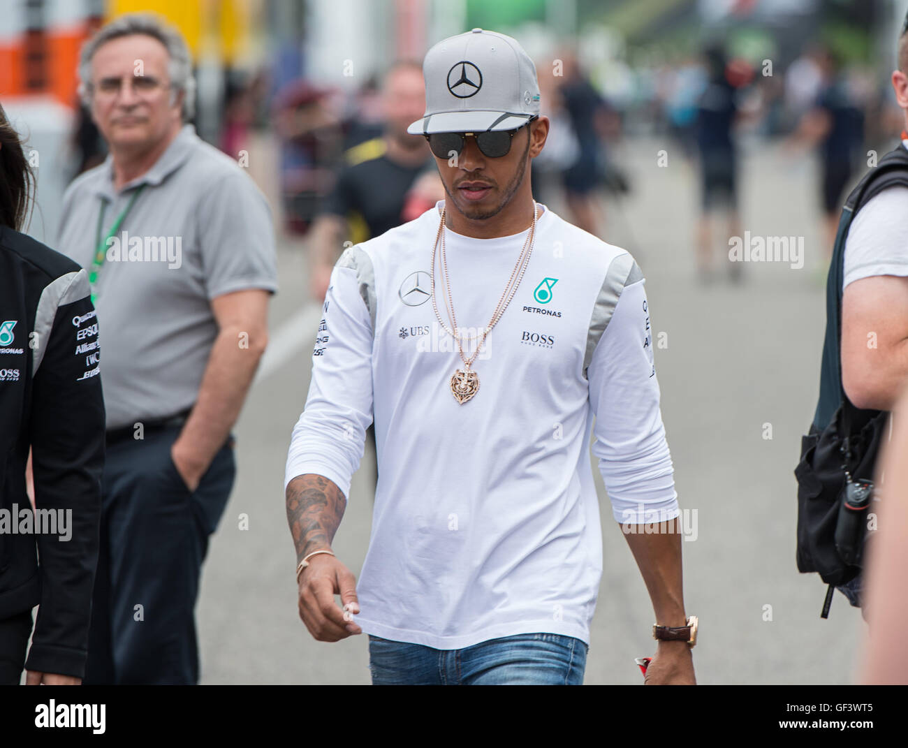 Hockenheim, Germany. 28th July, 2016. British Formula 1 race driver ...