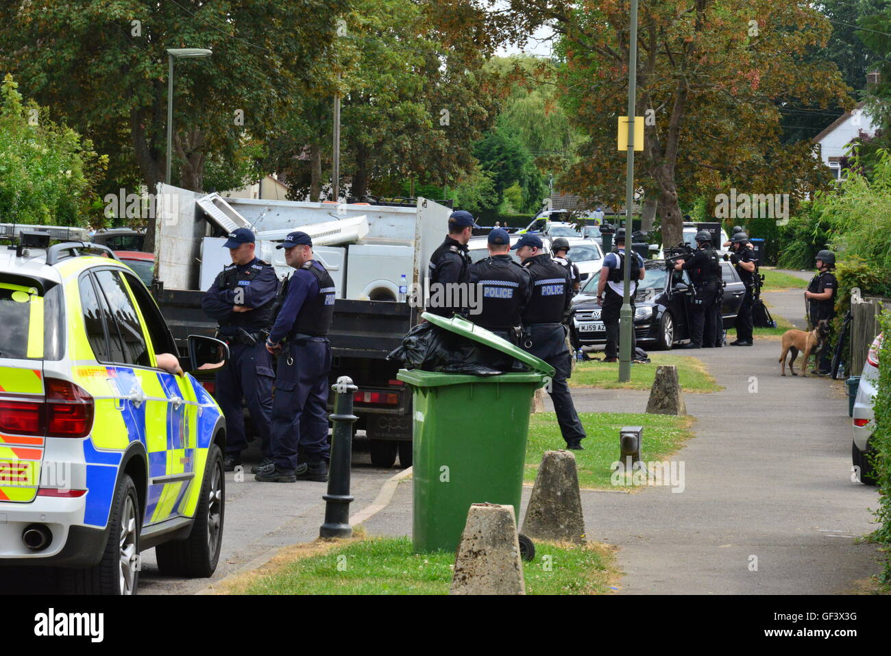 English Police Stake out in Surrey, England Stock Photo - Alamy