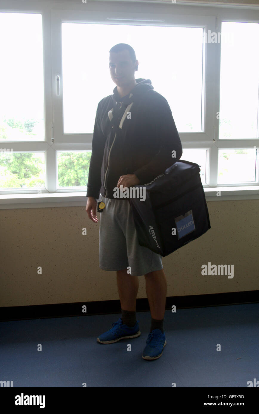 Amazon delivery man hi-res stock photography and images - Alamy