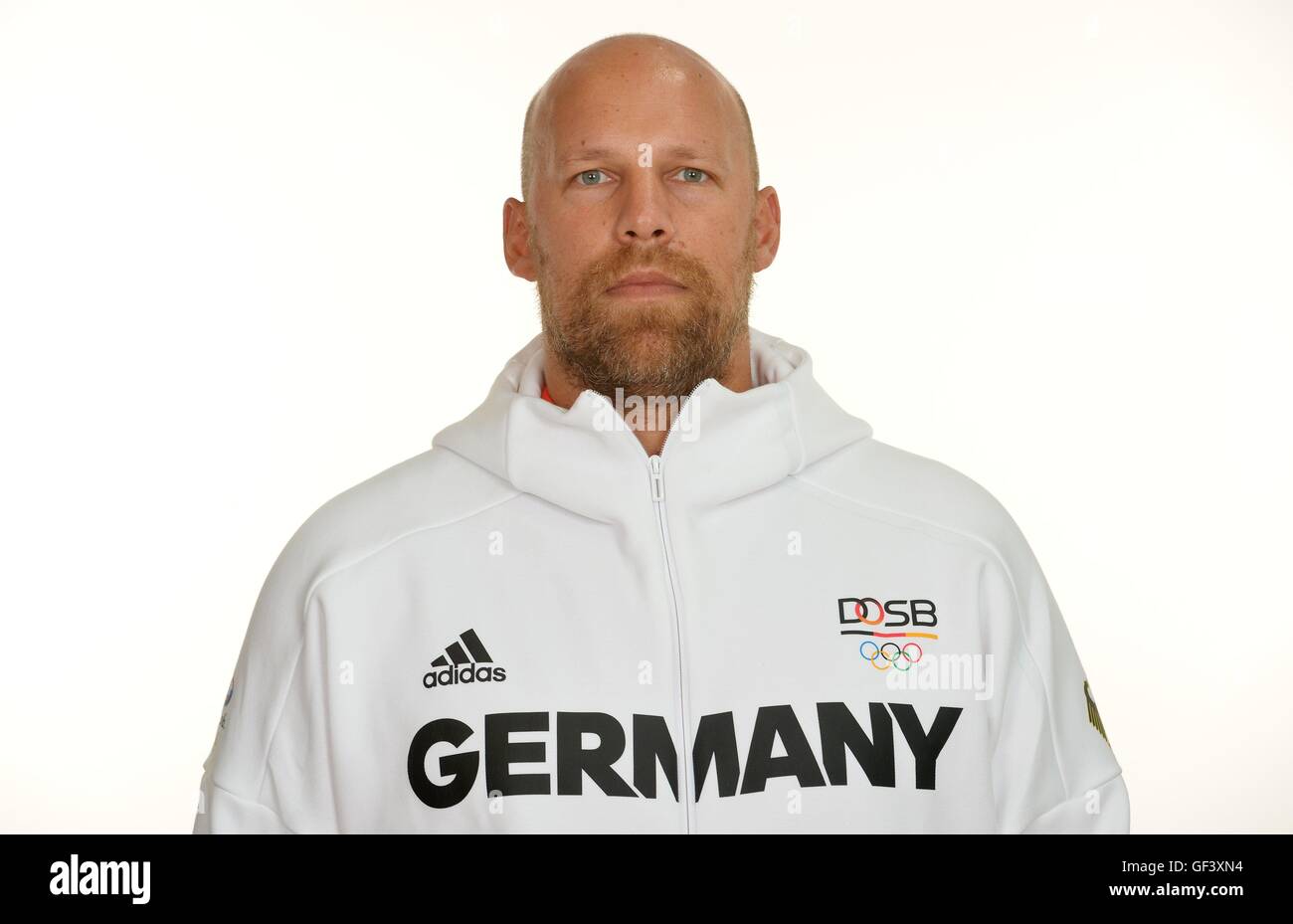 Hannover, Germany. 27th July, 2016. Axel Kromer poses at a photocall ...