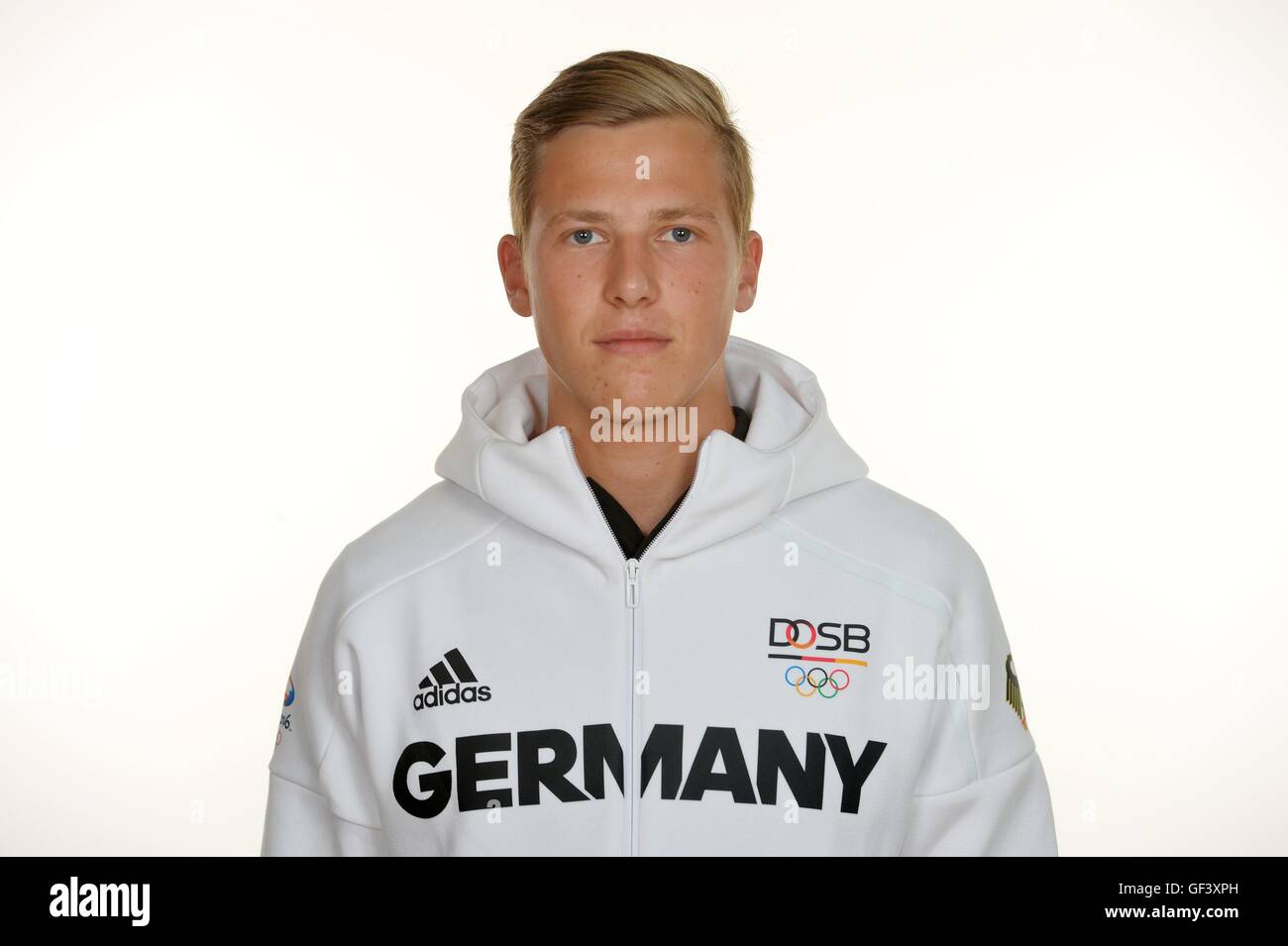 Hannover, Germany. 27th July, 2016. Max Heß poses at a photocall during ...