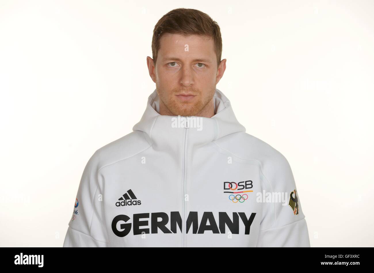 Martin Strobel poses at a photocall during the preparations for the ...