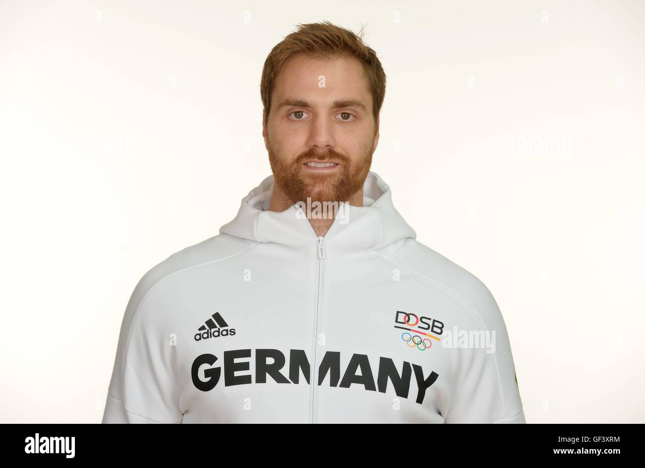 Hannover, Germany. 27th July, 2016. Andreas Wolff poses at a photocall ...