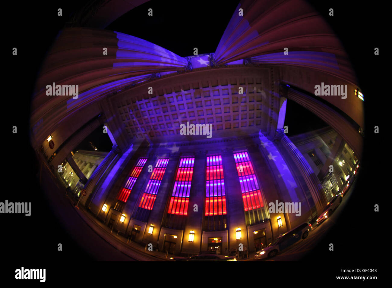 Philadelphia, USA. 27th July, 2016. Special light show at the 30th ...