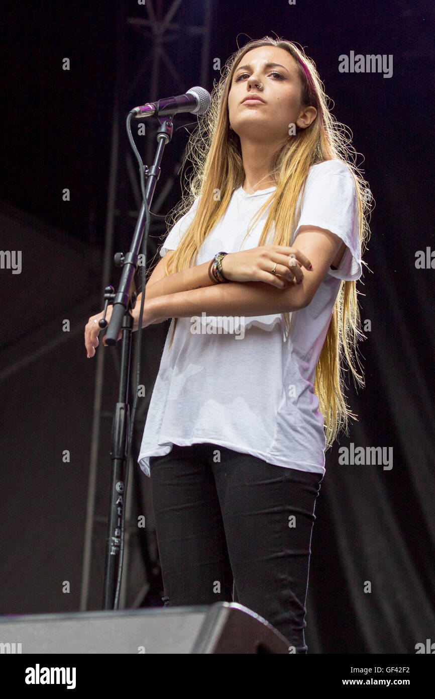 Chicago, Illinois, USA. 28th July, 2016. Australian singer CLOVES ...