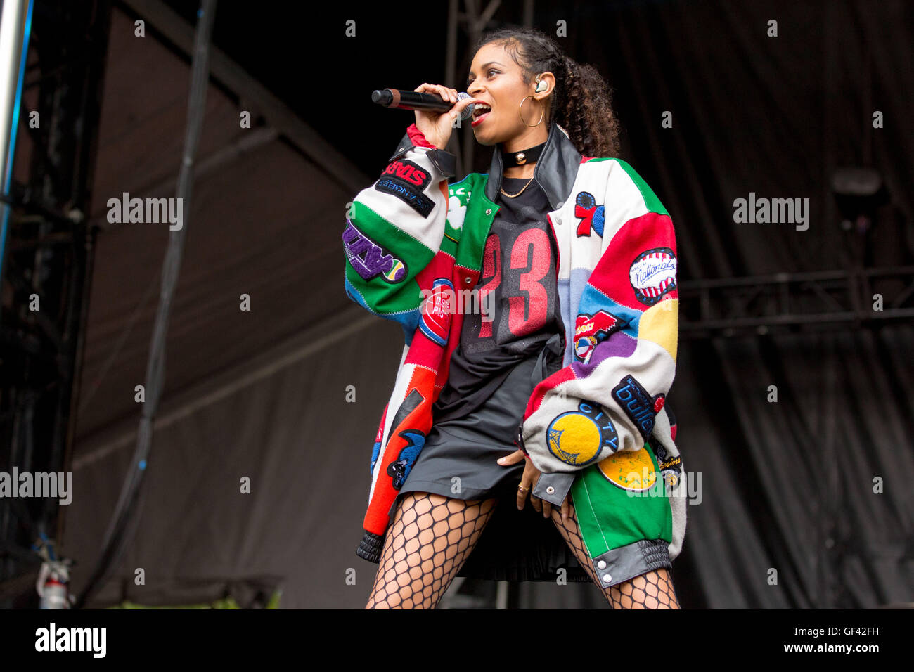 Chicago, Illinois, USA. 28th July, 2016. Singer ALUNA FRANCIS of ...