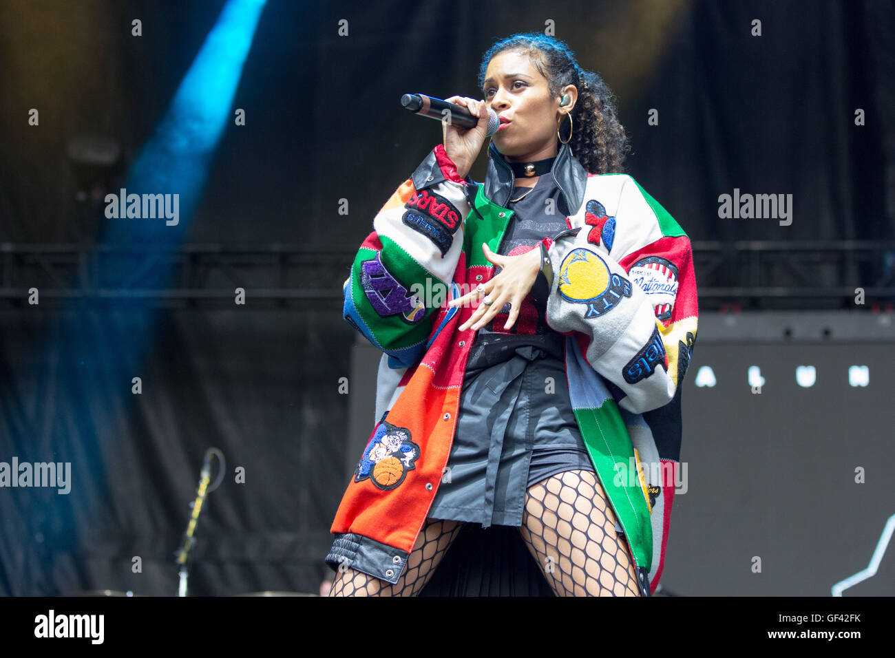 Chicago, Illinois, USA. 28th July, 2016. Singer ALUNA FRANCIS of ...