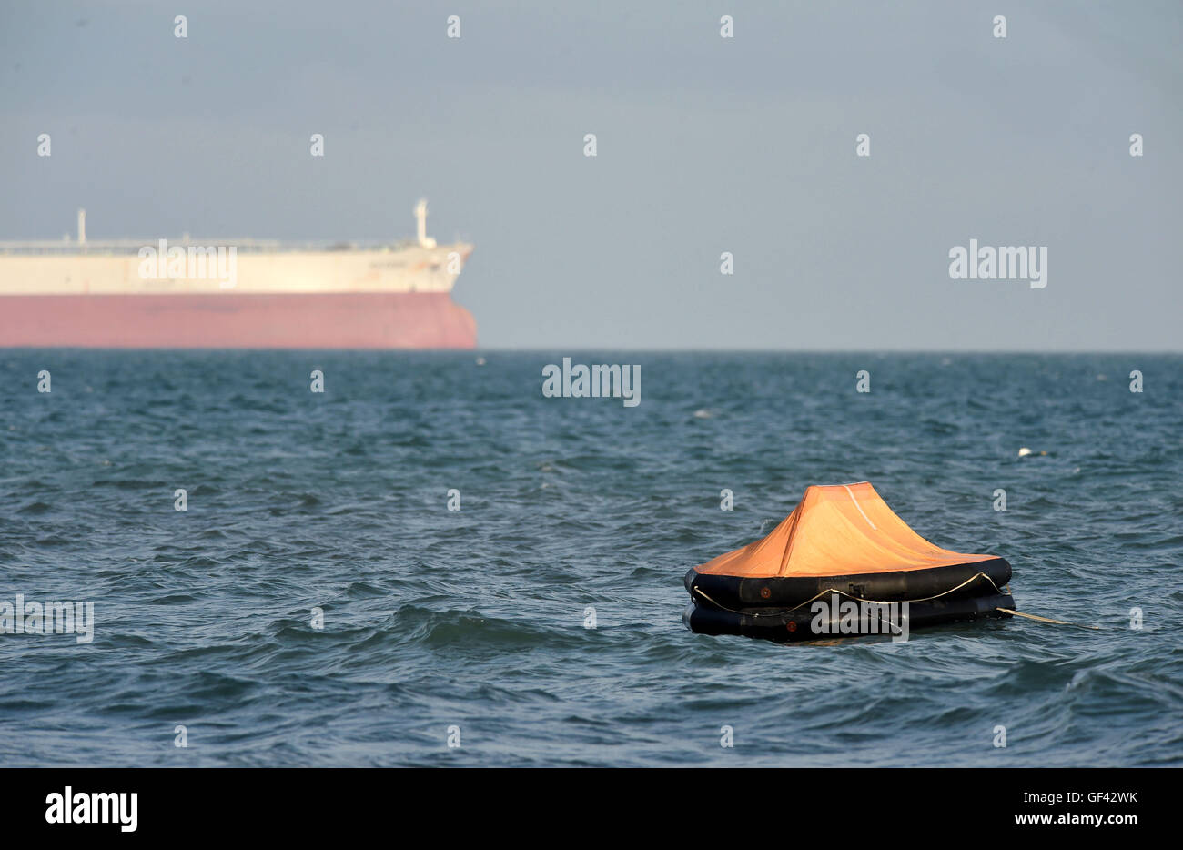Drifting Liferaft, "lost at sea" Coastguard Rescue, Coastguards Rescue ...