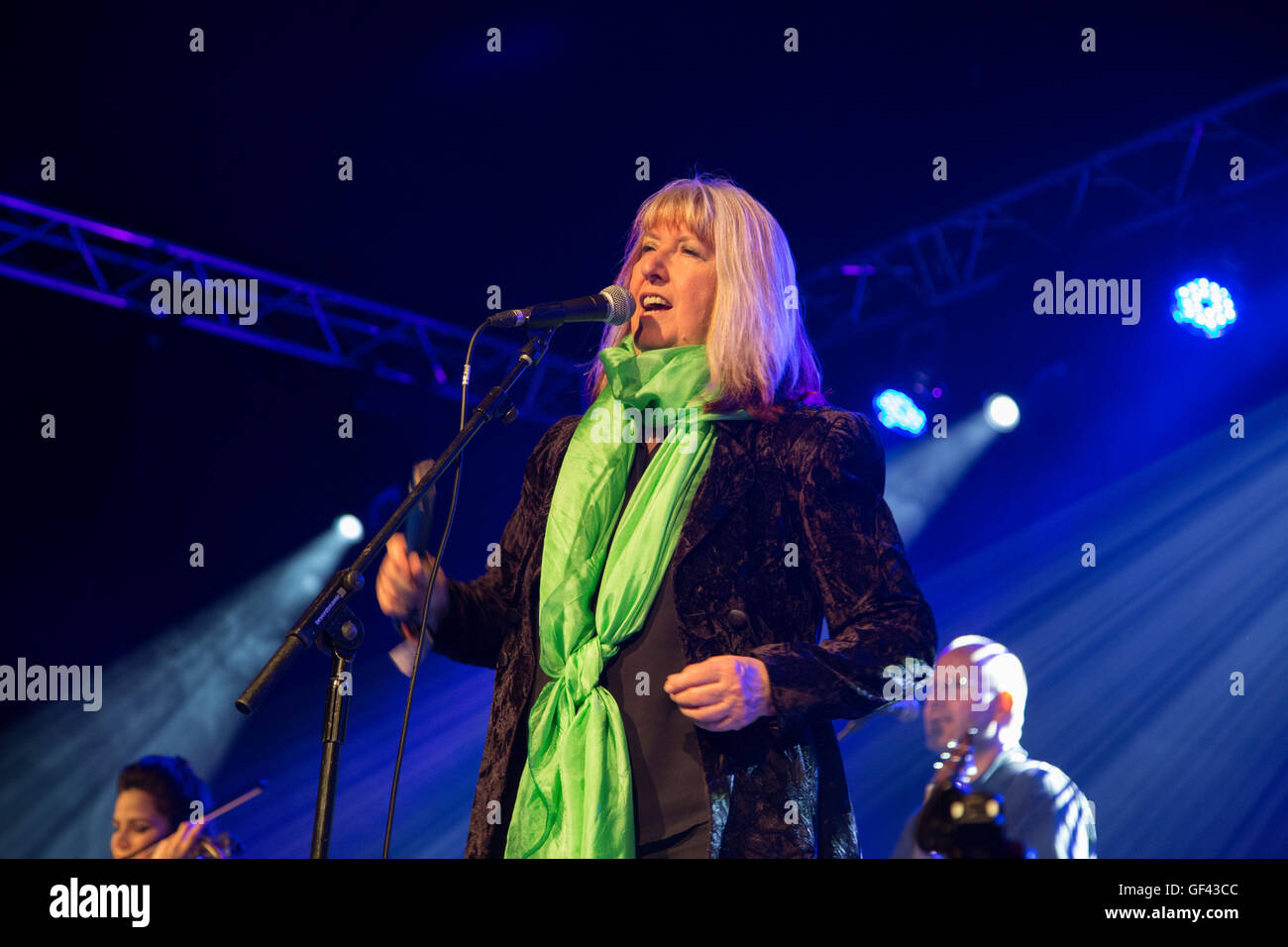 Sidmouth Folk Week, Sidmouth, Devon, 28th July 16 Lead singer Maddie ...
