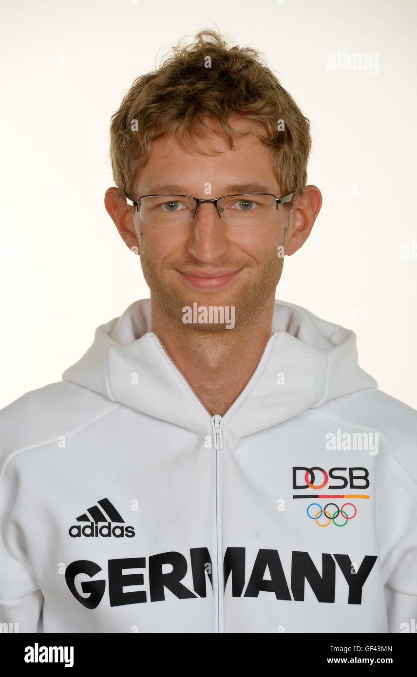 Hannover, Germany. 28th July, 2016. Carl Dohmann poses at a photocall ...