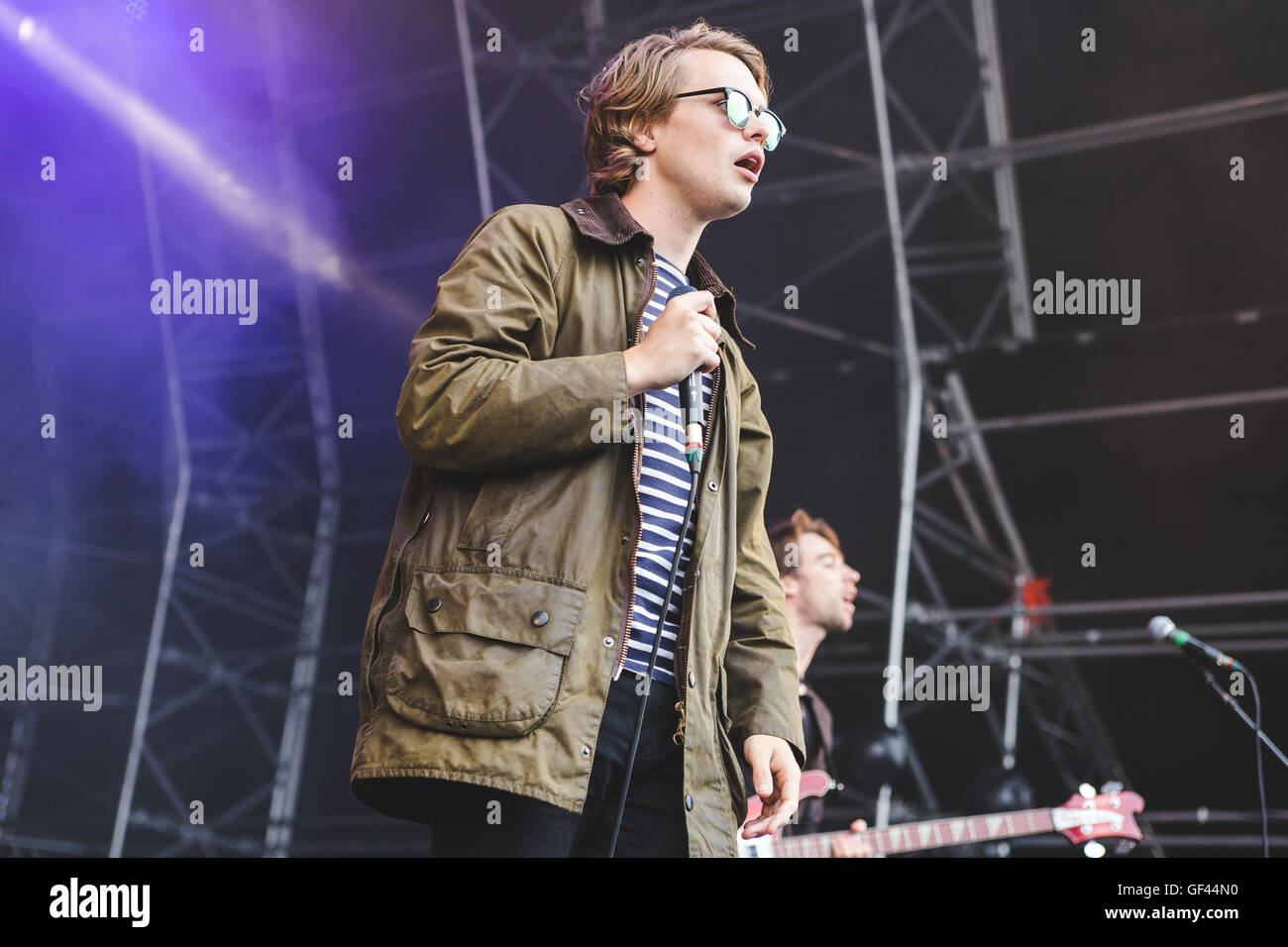 Matlock, UK. 29th July, 2016. Rowan Bastable, Nathan Hill, Ryan Hill ...