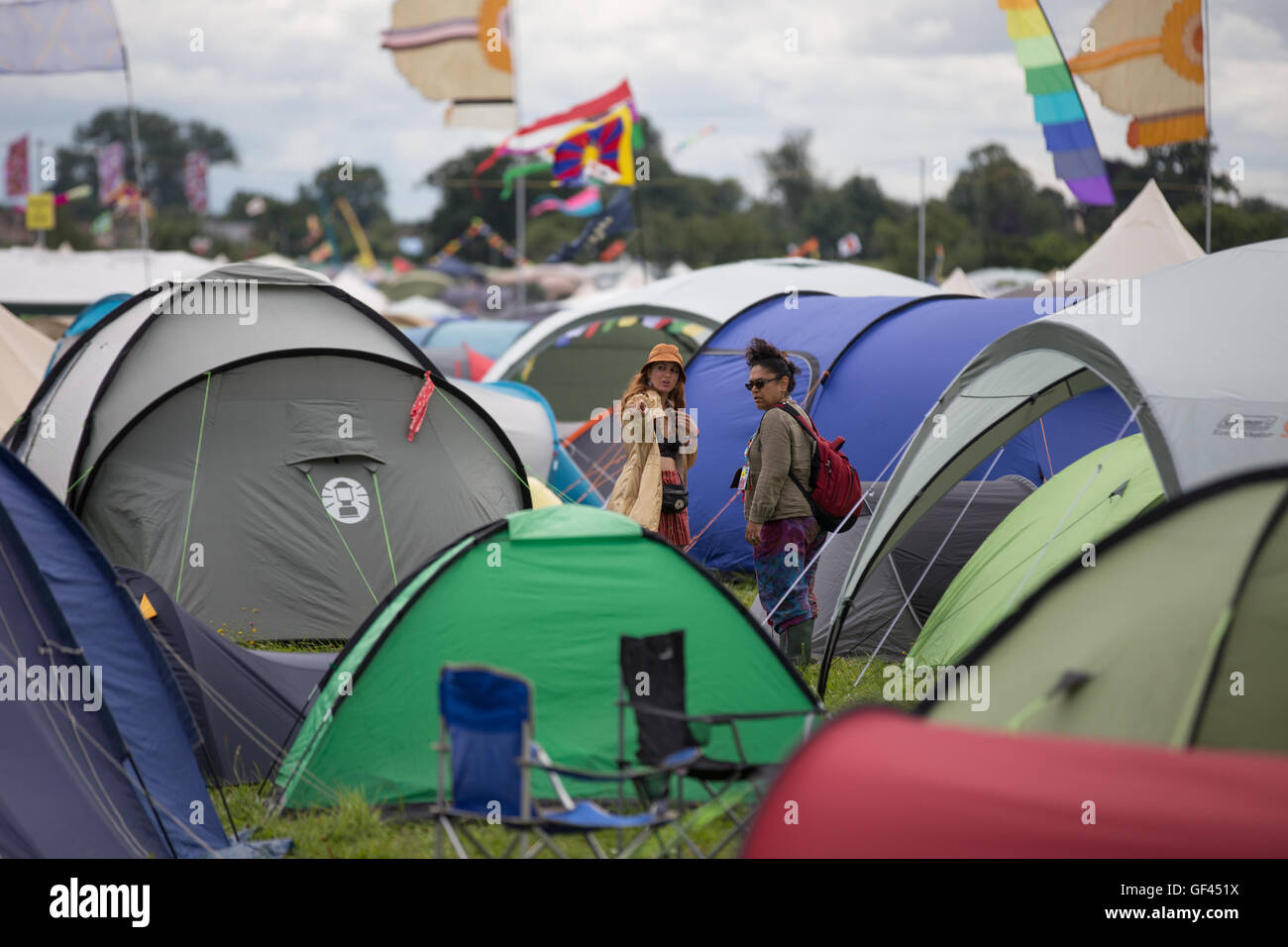 Malmesbury Wiltshire 29th July 2016 People Begin To Arrive In Malmesbury Wiltshire 29th July 2016 People Begin To Arrive In