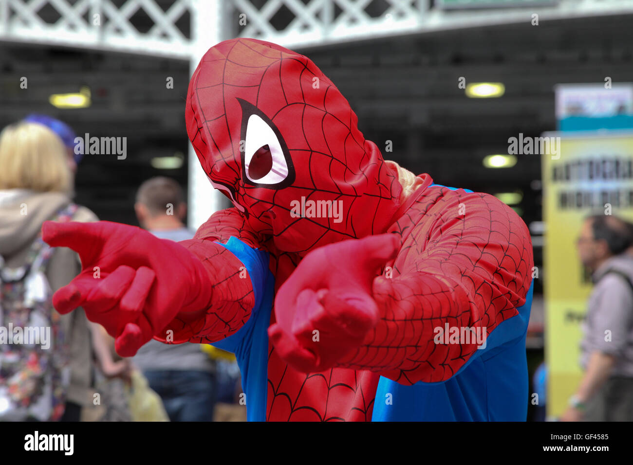 Spiderman london comic con hi-res stock photography and images - Alamy
