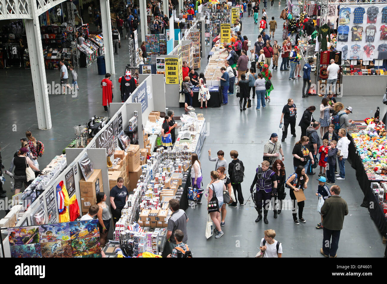 Olympia, London, UK. 29th July, 2016. Thousands of sci-fi, comic and ...