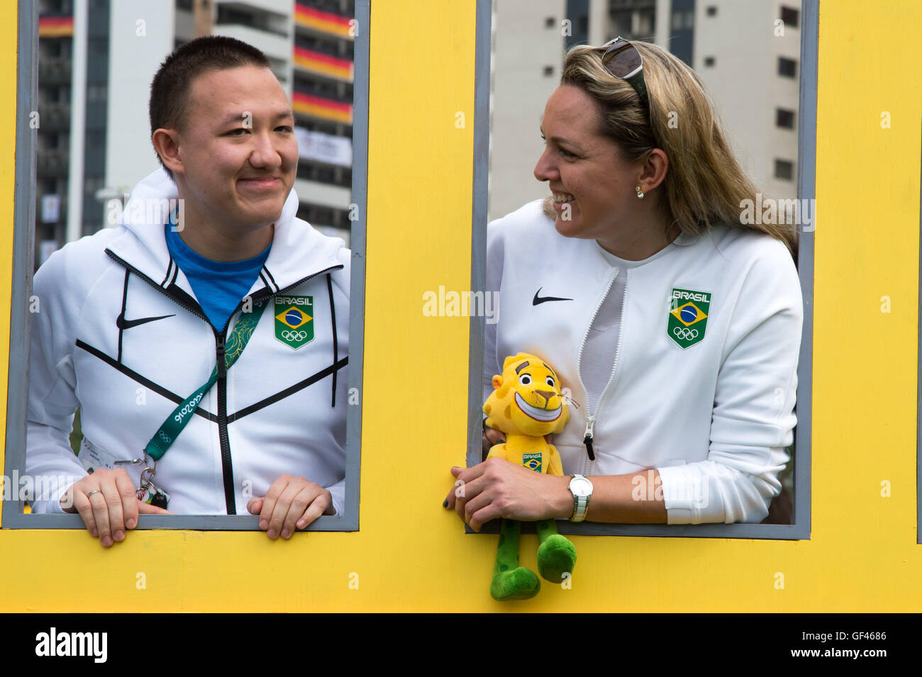 Rosane Sibele Budag Ewald and Felipe Wu Shooting during movement in the ...