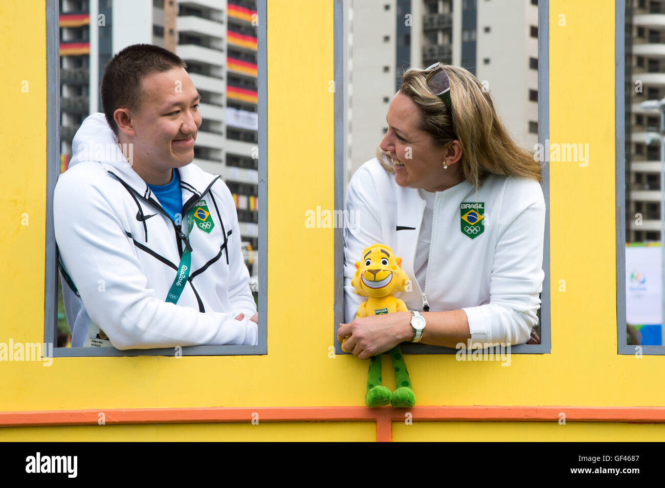 Rosane Sibele Budag Ewald and Felipe Wu Shooting during movement in the ...