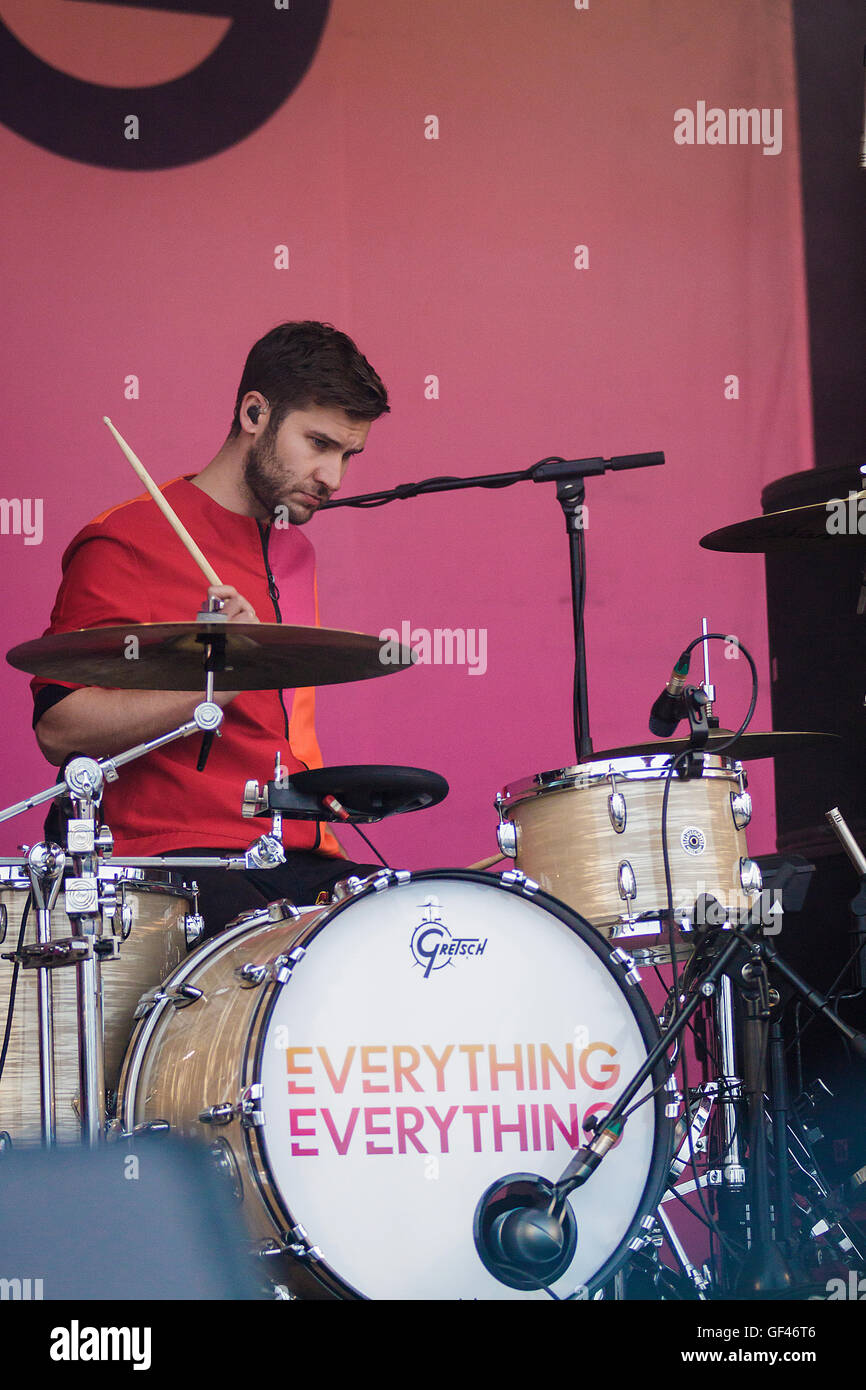 Pikehall, Derbyshire, UK. 29th July, 2016. Everything Everything ...