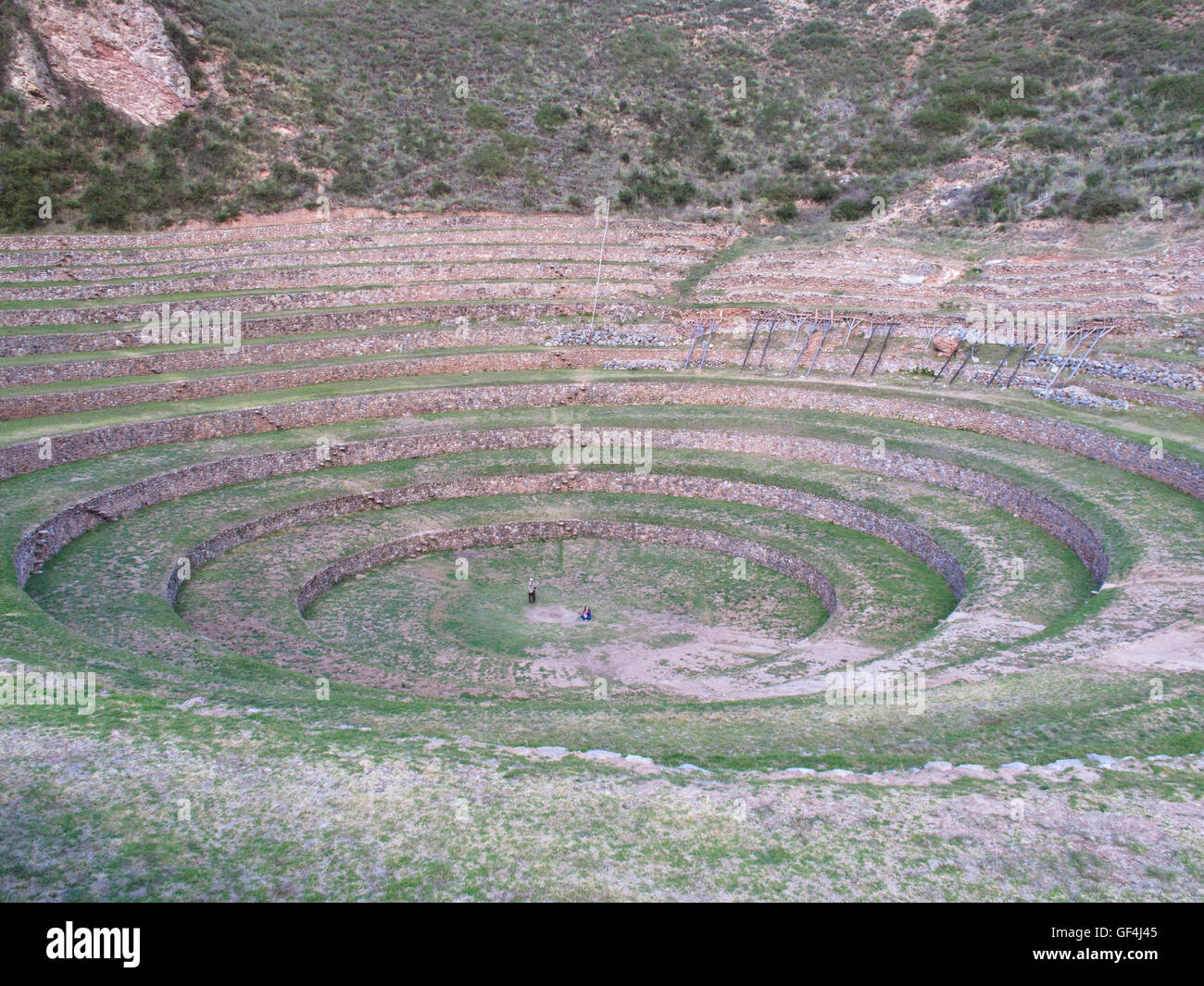 The circular terraces of Moray Stock Photo - Alamy