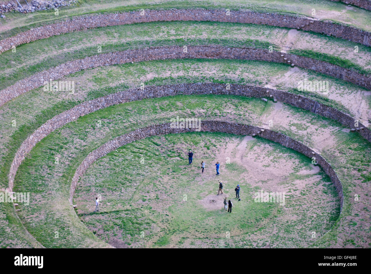 The circular terraces of Moray Stock Photo - Alamy