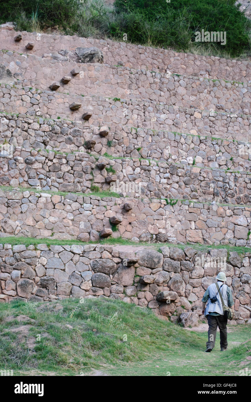 Inca terraces with stairs hi-res stock photography and images - Alamy