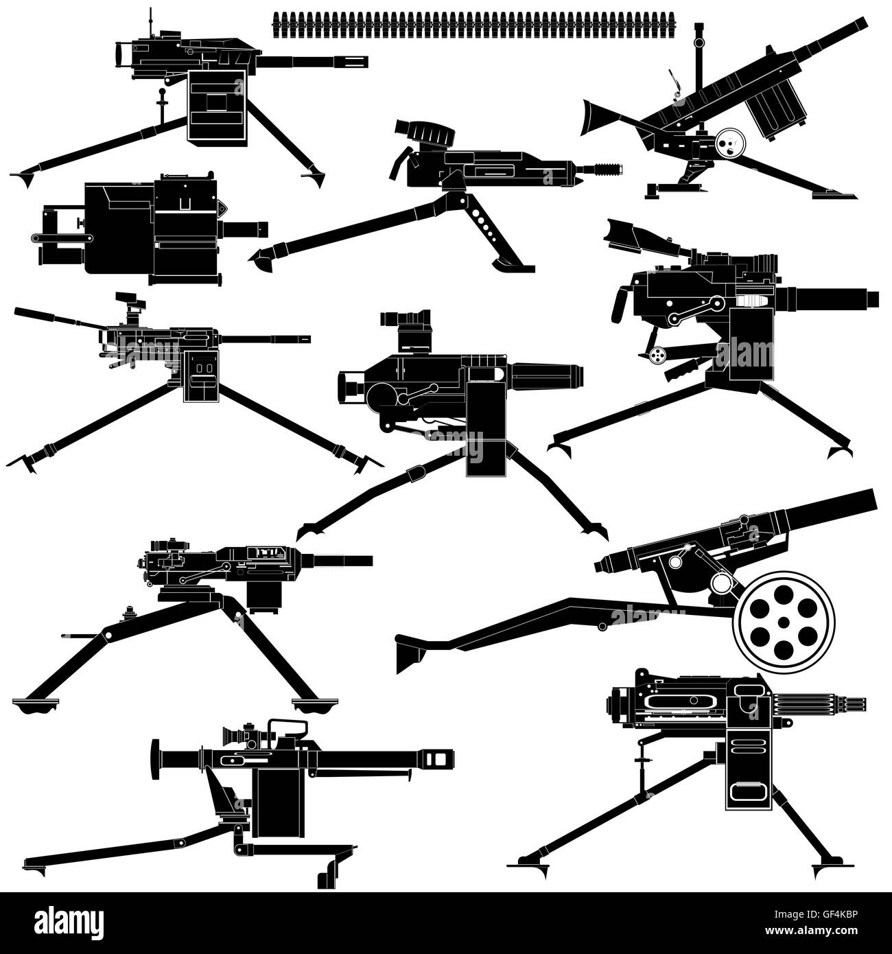 Automatic grenade launchers Black and White Stock Photos & Images - Alamy