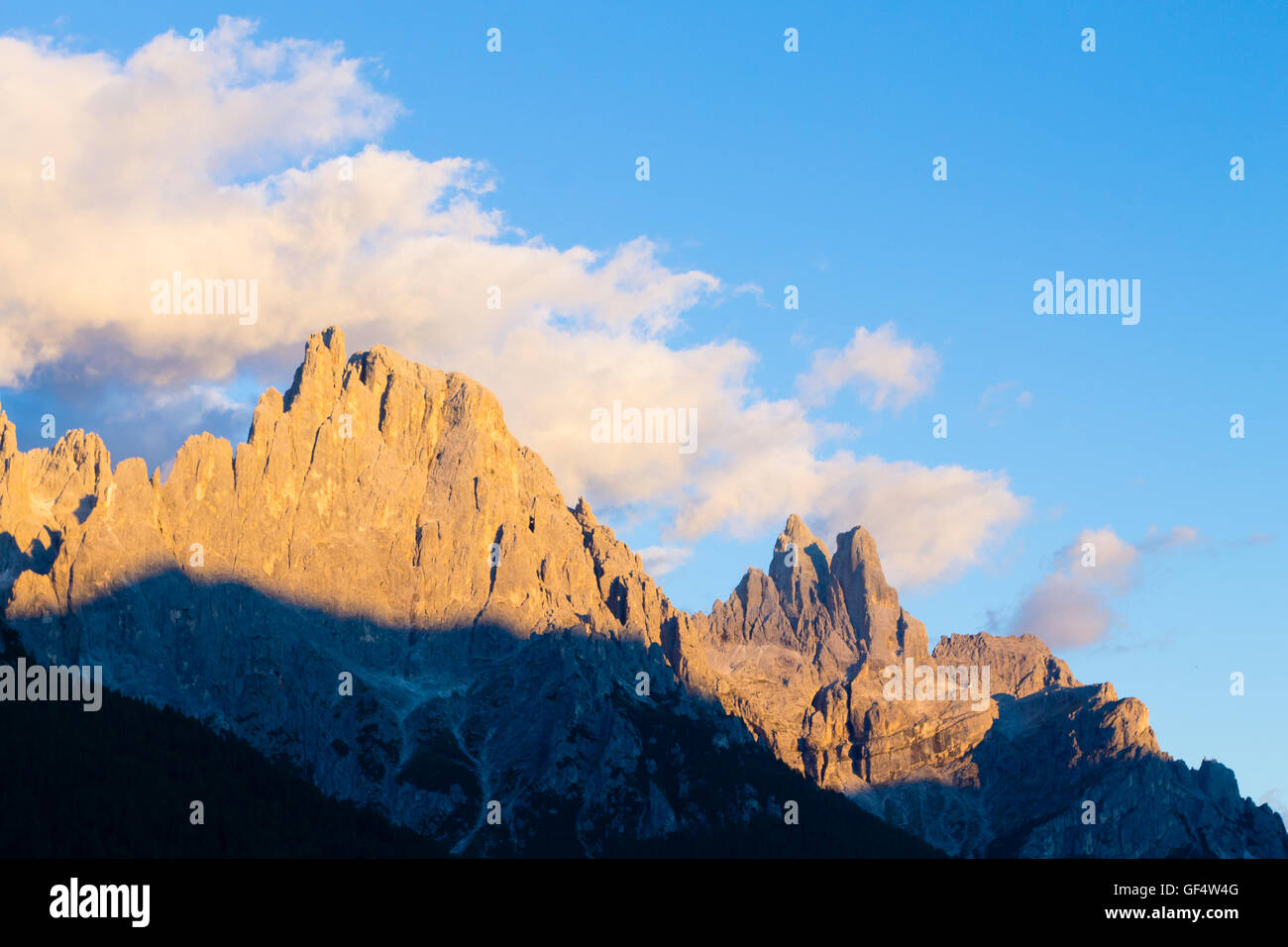 Italian dolomites. Mountain landscape from "San Martino di Castrozza ...