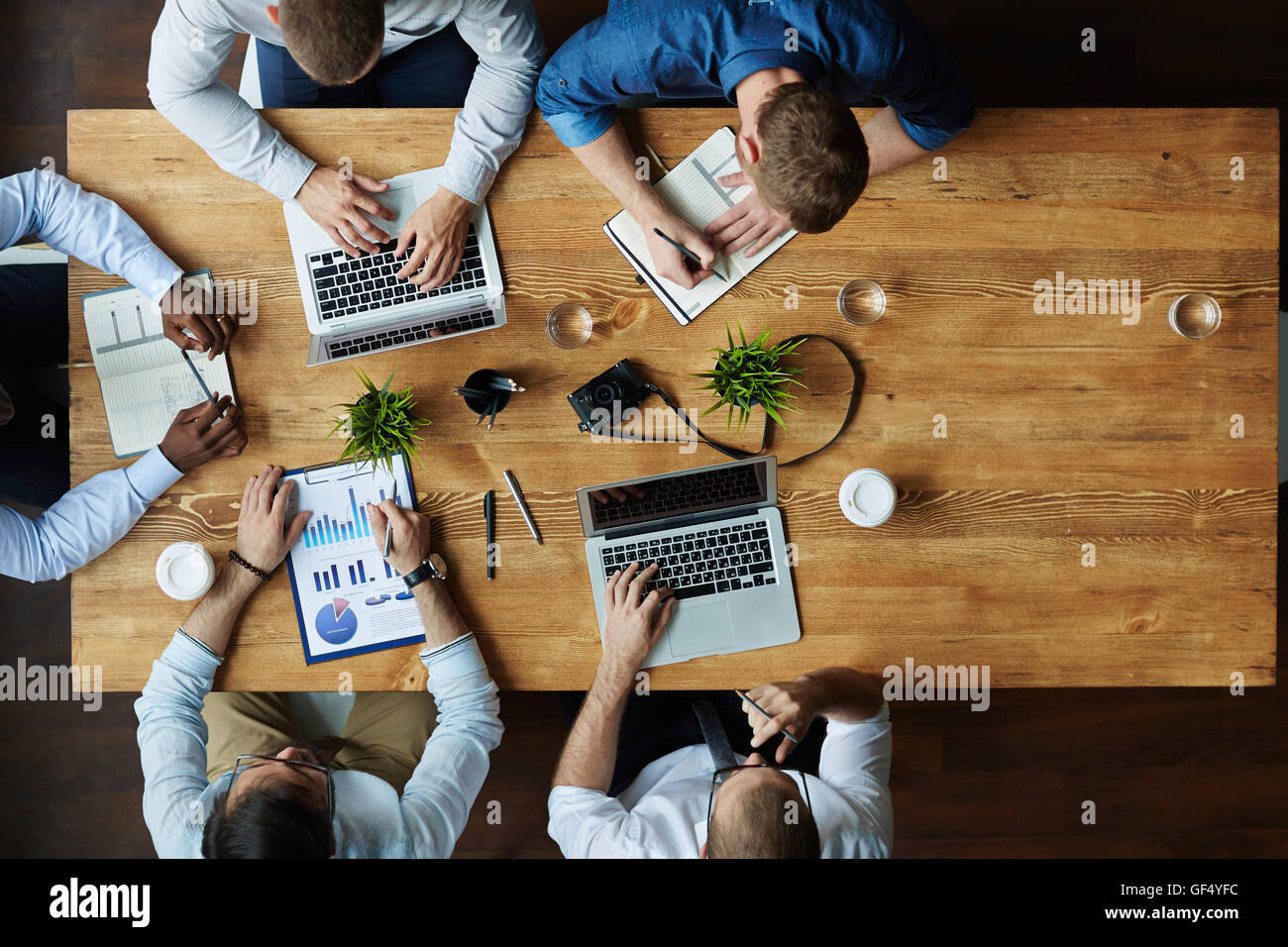 Working in office Stock Photo - Alamy