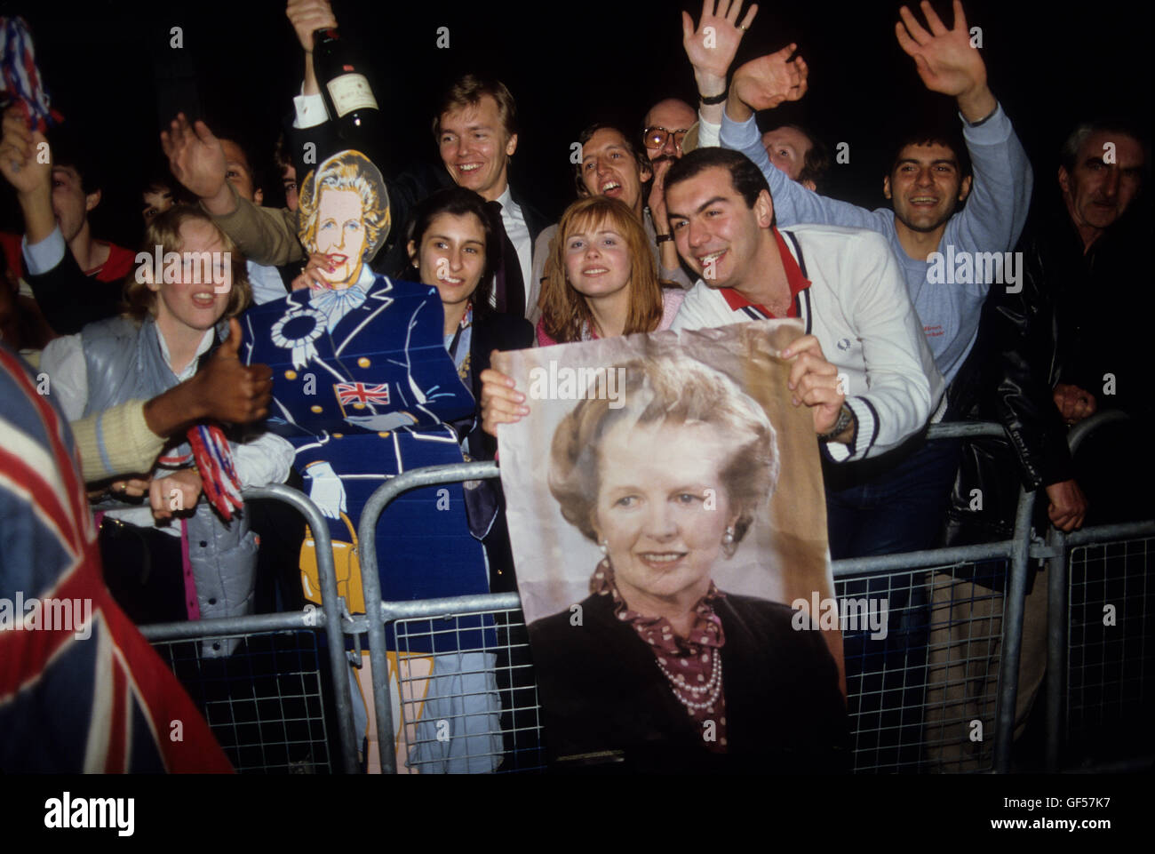 Young Conservatives 1980s UK. Mrs Maggie Margaret Thatcher poster for ...