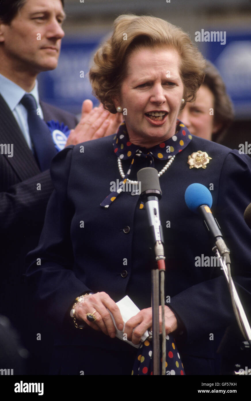 Mrs Margaret Thatcher General Election 1983 West Midlands. Making a ...