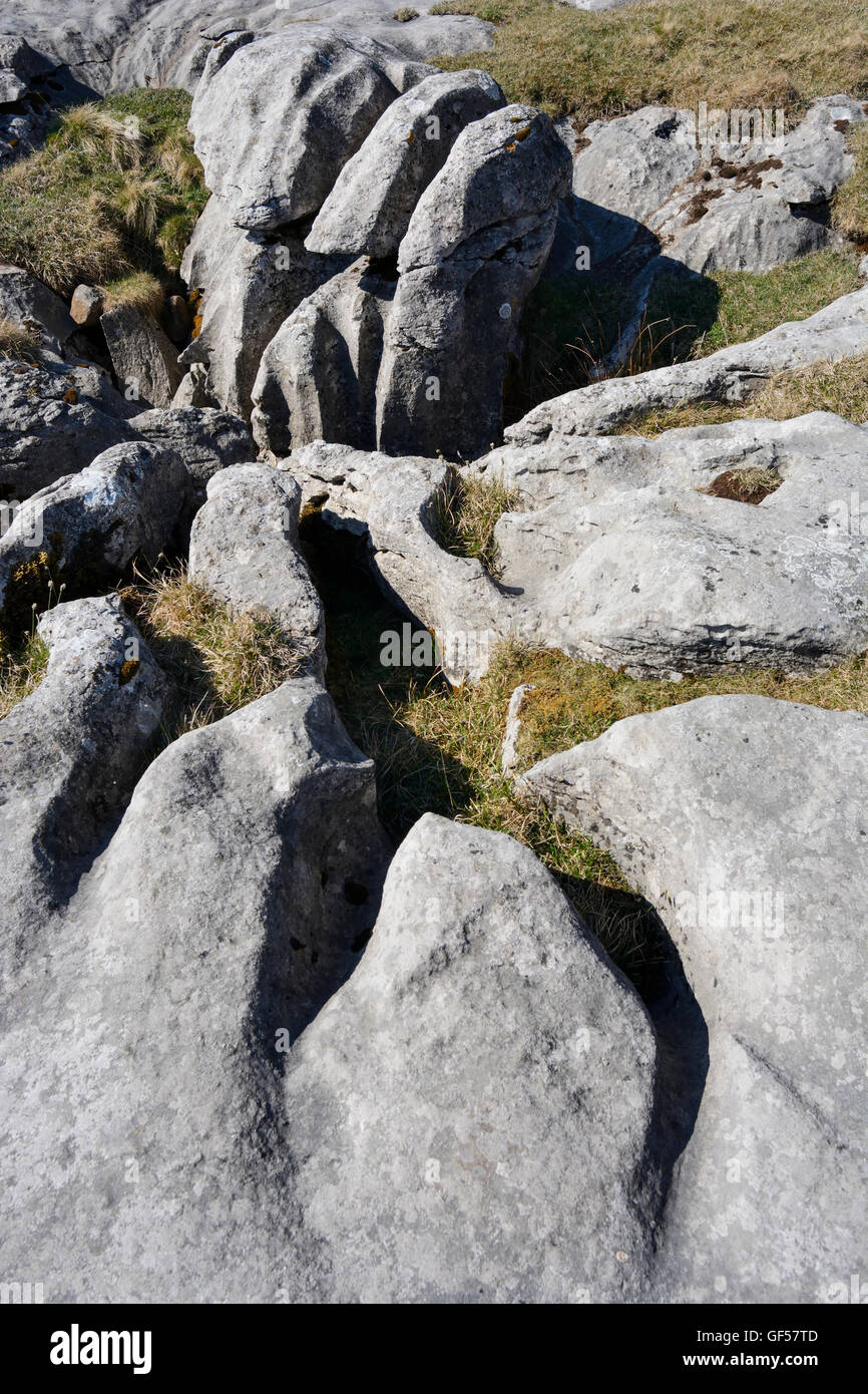 Sinkholes on Scales Moor above Ingleton in the Yorkshire Dales National ...