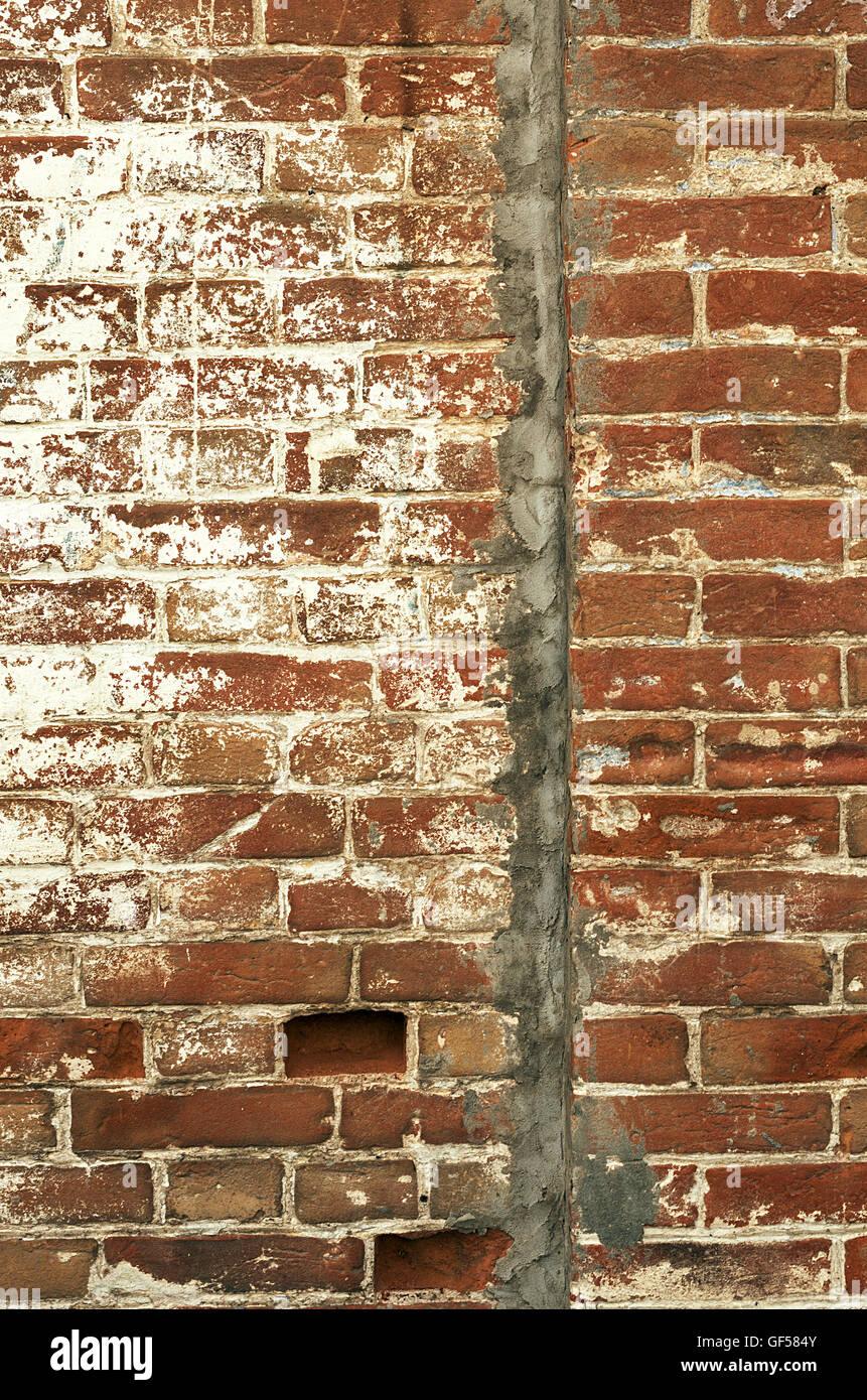 An old brick wall with signs of aging Stock Photo - Alamy