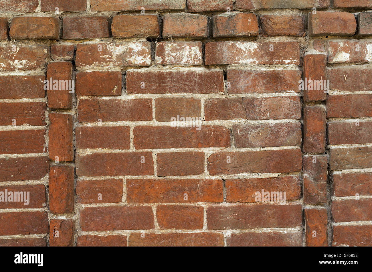 An old brick wall with signs of aging Stock Photo - Alamy