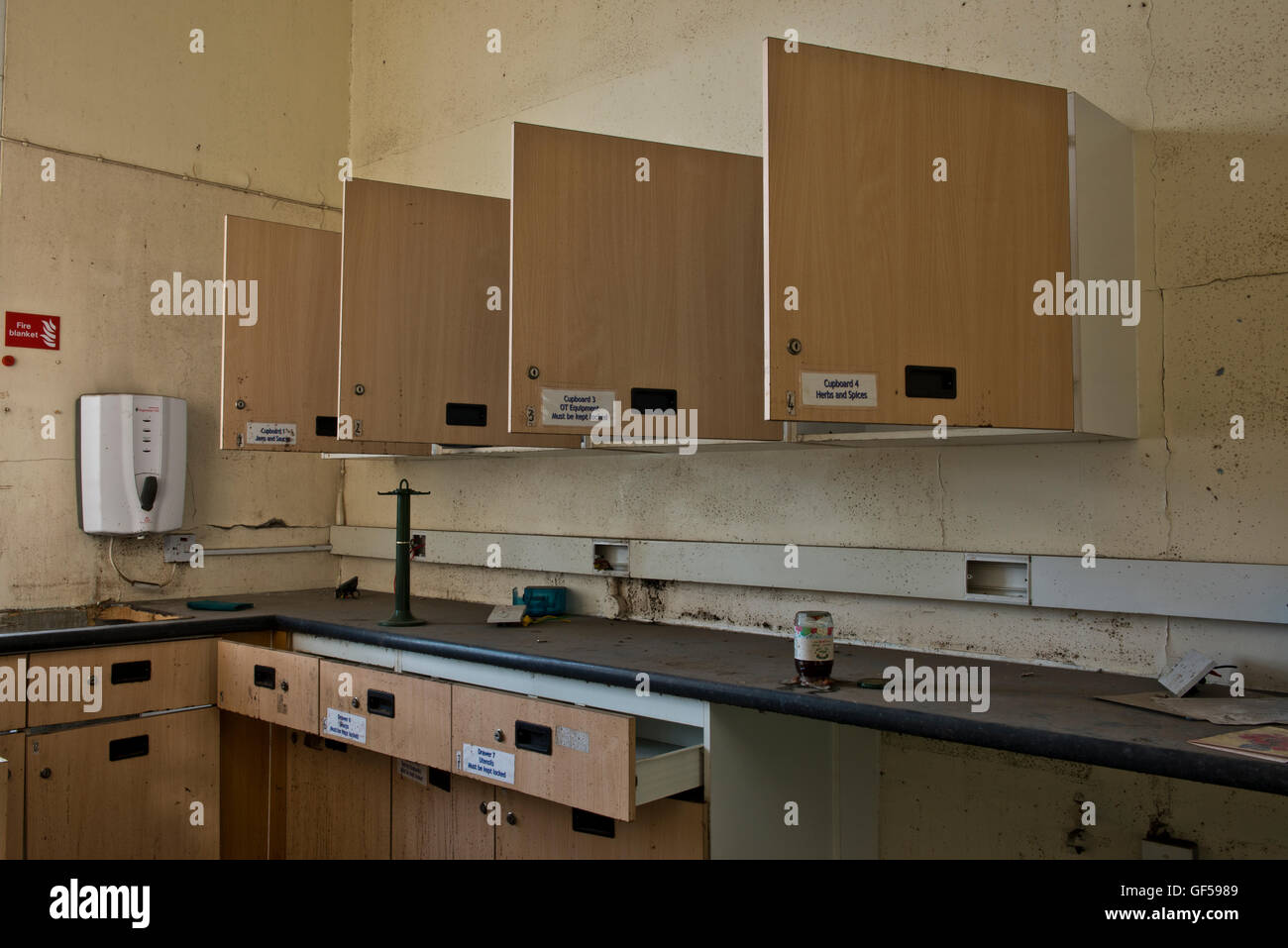 Interior image showing part of the closed St Clements Hospital in ...