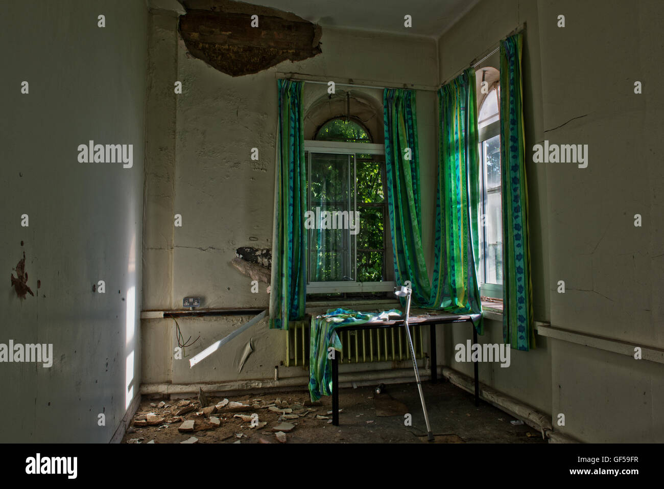 Interior image showing part of the closed St Clements Hospital in ...