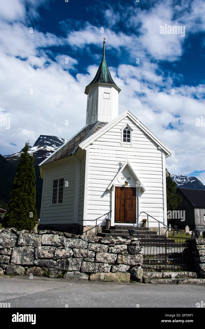 Loen Church, Loen, Norway Stock Photo - Alamy