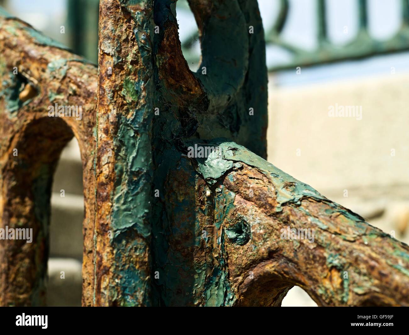 Rusty railings at Hove Sussex UK Stock Photo - Alamy