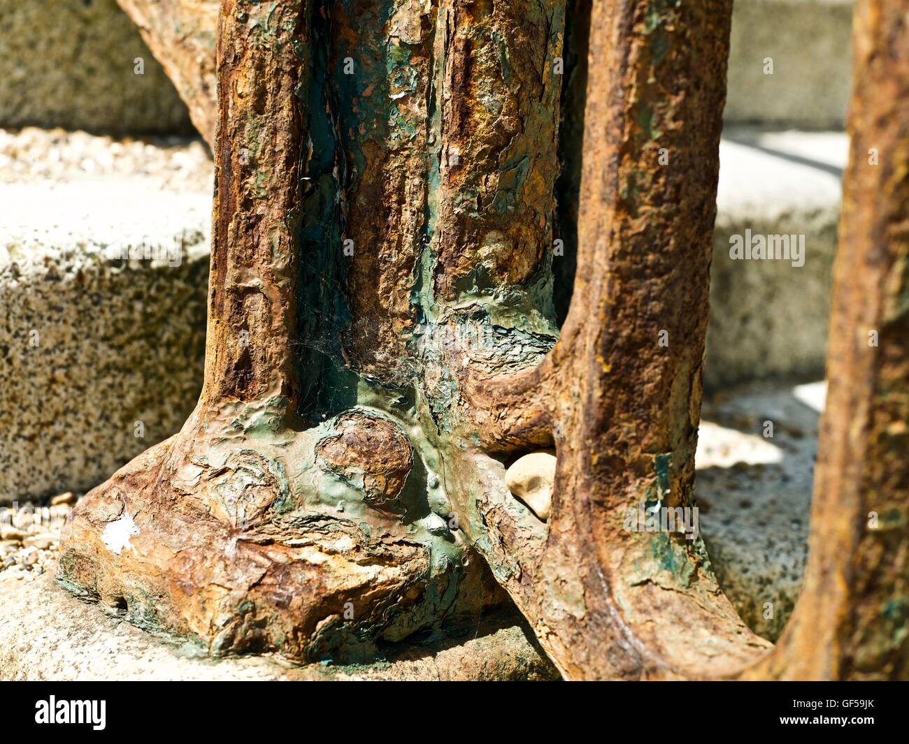 Rusty railings at Hove Sussex UK Stock Photo - Alamy
