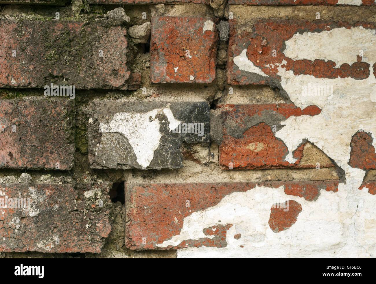 An old brick wall with signs of aging Stock Photo - Alamy
